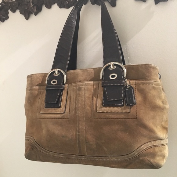 Coach | Bags | Coach Suede Bag | Poshmark